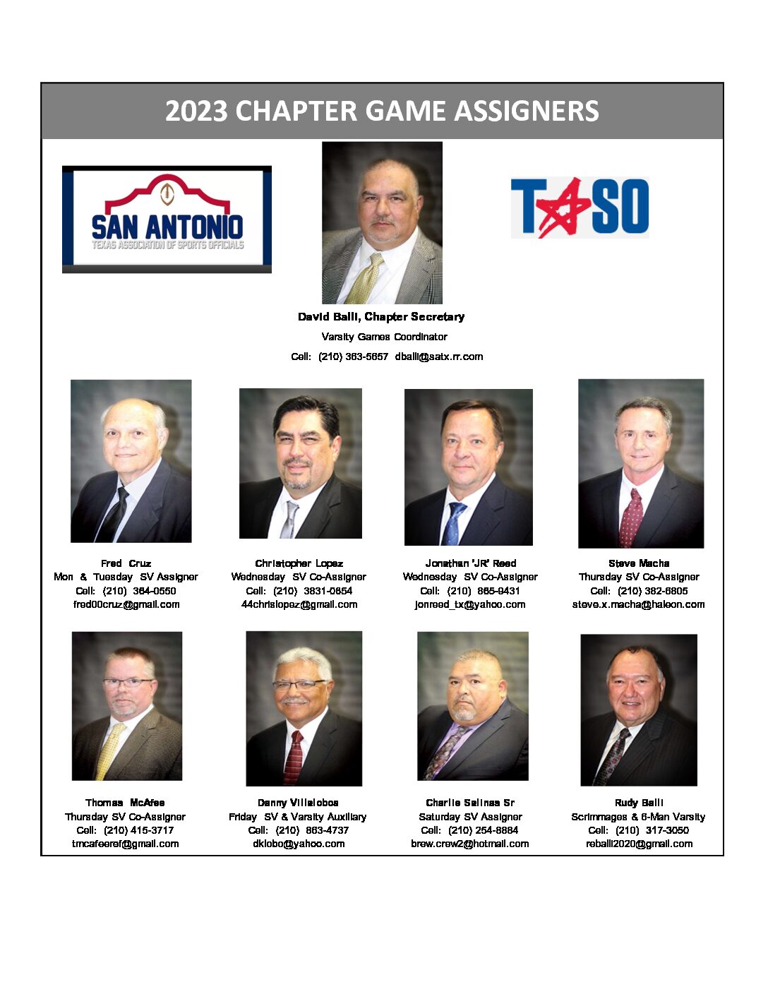 ABOUT US | San Antonio Football Officials